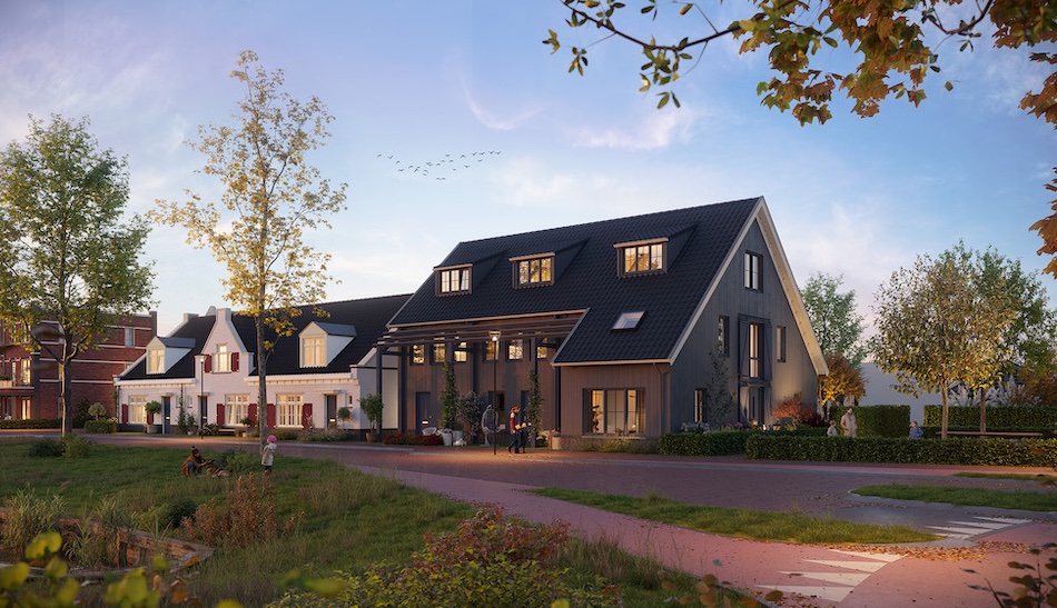 Vechtrijk 3B1, fase 5 (Weespersluis): nieuwbouw in boerderijstijl. Nu ...